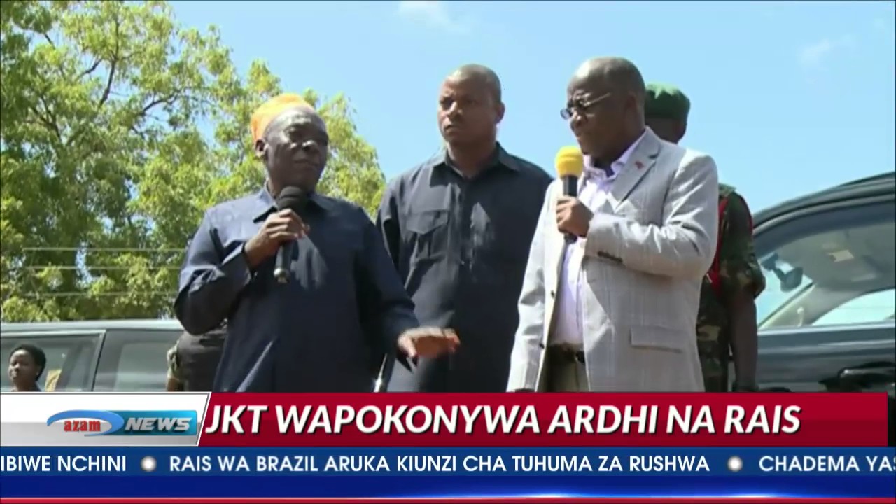 Azam TV – Magufuli amkaanga bosi mgambo JKT akiwa juu ya stuli - YouTube