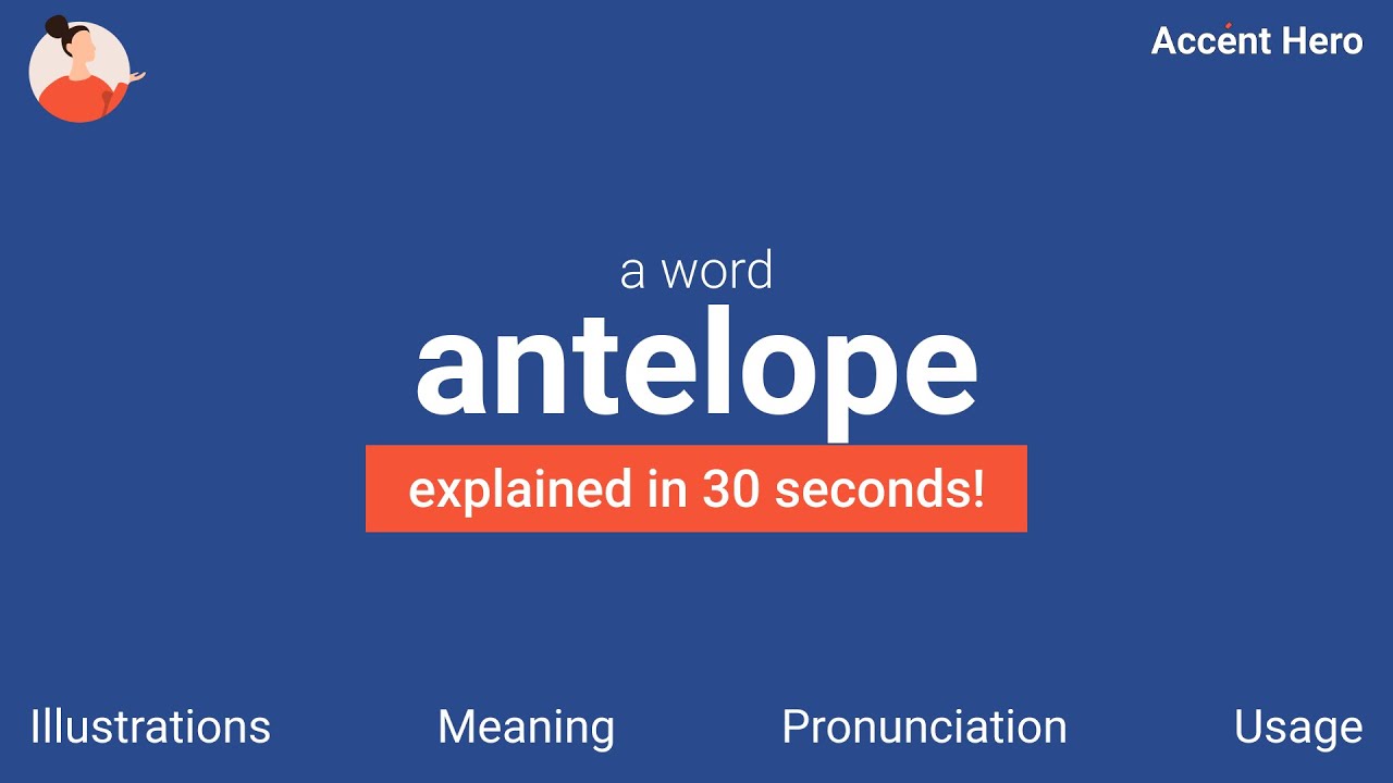 ANTELOPE - Meaning and Pronunciation - YouTube