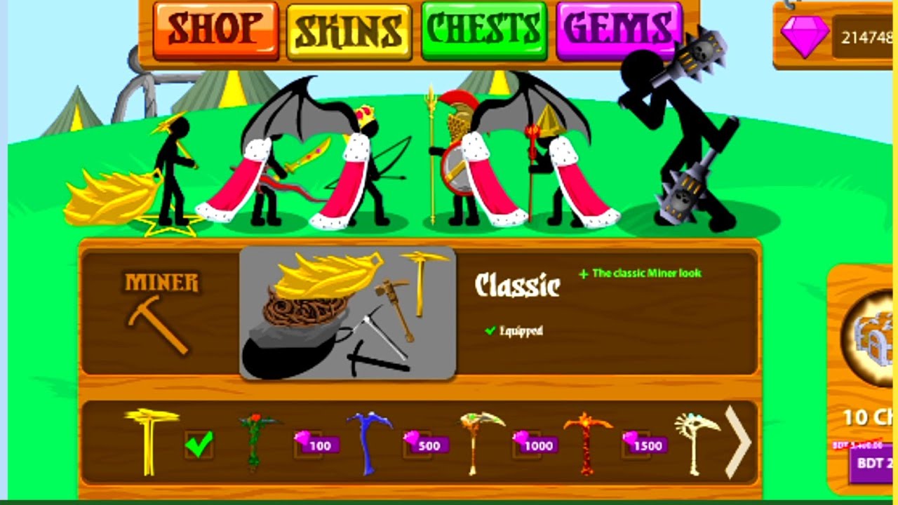 Unlock NEW All Bosses Golden Army NEW VAMPIRE SHADOWRATH Stick war ...