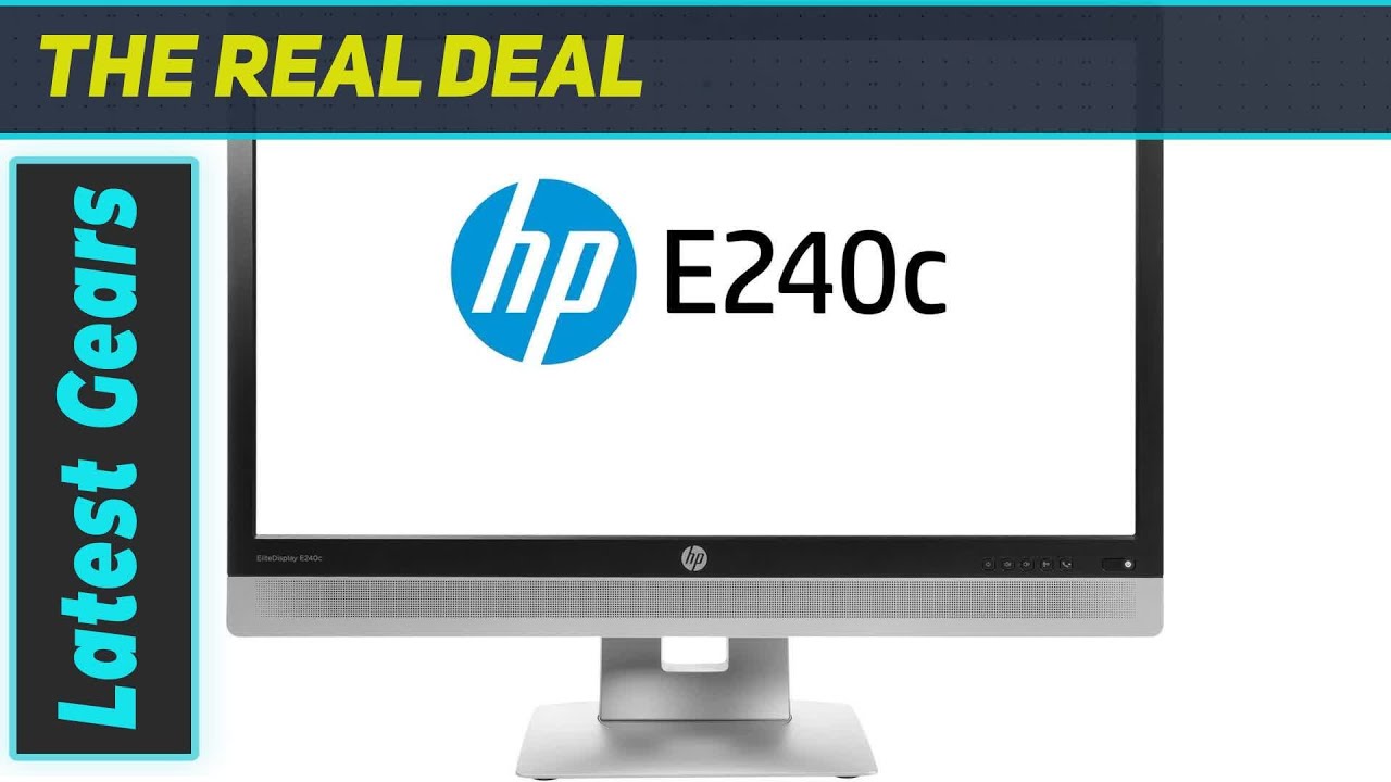 HP EliteDisplay E240c 23.8in Video Conferencing Monitor Review - YouTube