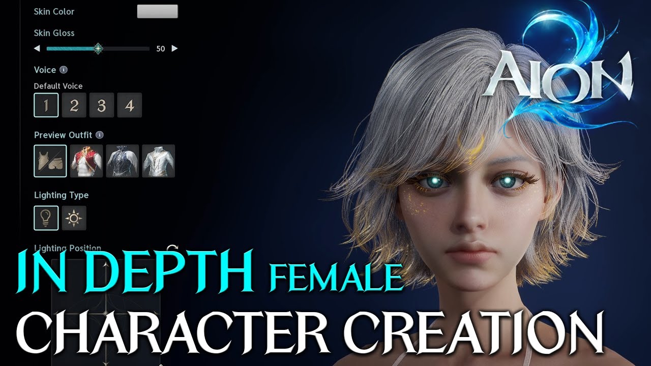 AION 2 - CHARACTER CREATION - IN-DEPTH FEMALE VERSION - YouTube