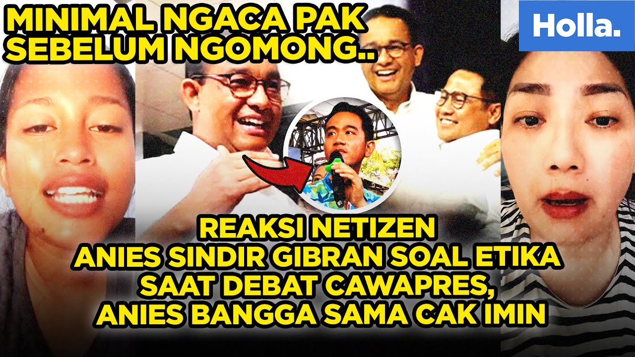 Reaksi Netizen Anies Sindir Gibran Soal Etika Saat Debat Cawapres ...