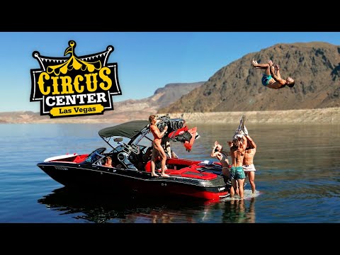 Las Vegas Circus Stars Go Surfing