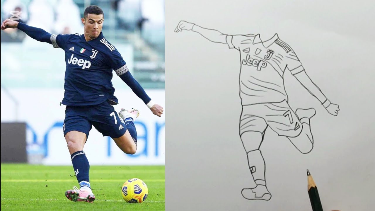 “Ronaldo’s Powerful Strike: Kicking the Ball with Precision” | CR7 ...