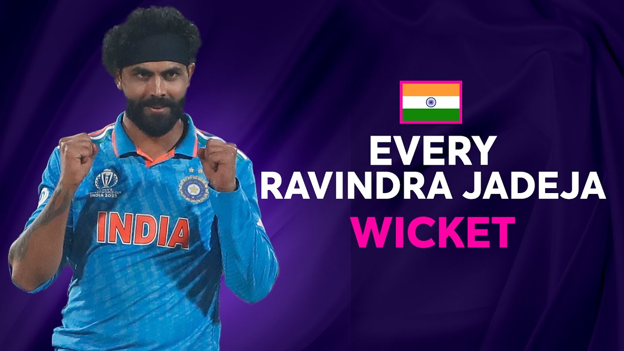 Every Ravindra Jadeja wicket at Cricket World Cup 2023 - YouTube