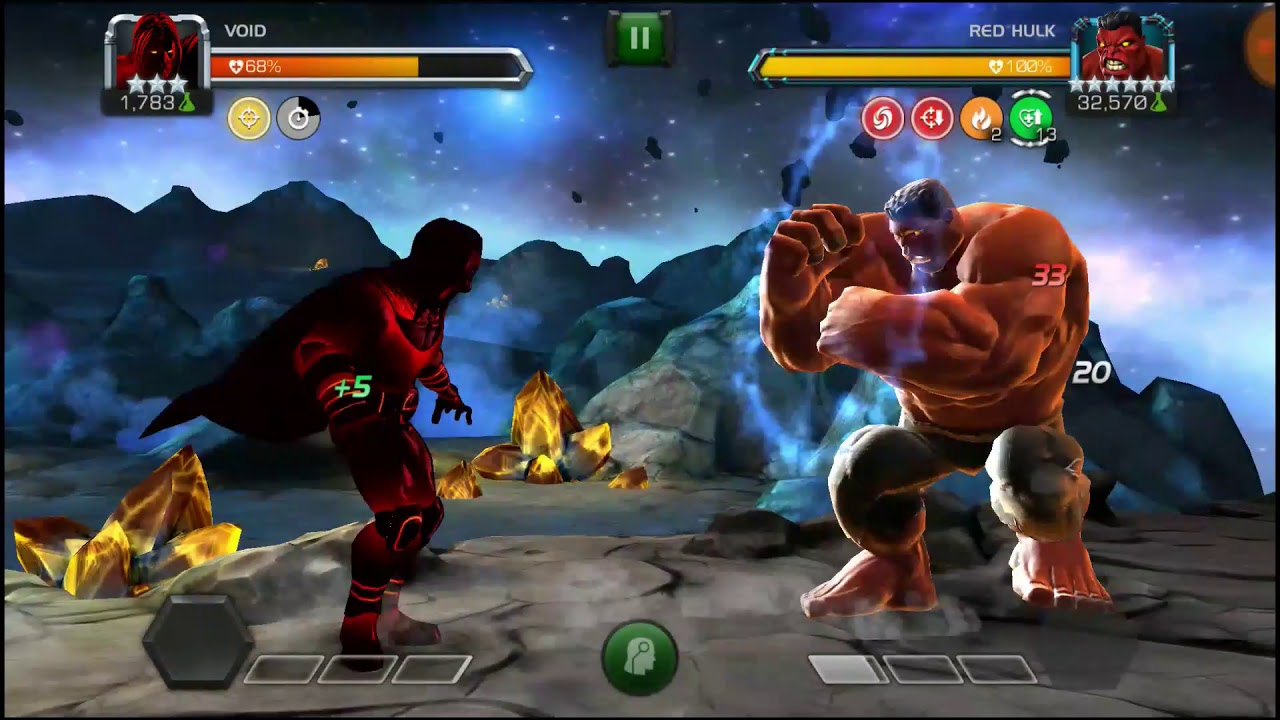 3 Star Void vs Uncollected Red Hulk - Marvel Contest Of Champions - YouTube