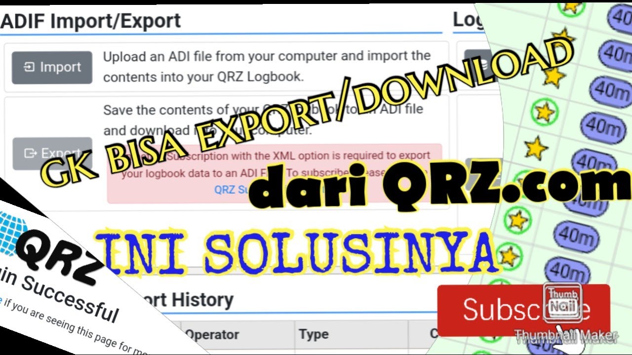 Cara download data QSO dari QRZ@belajarbersamaiyan - YouTube