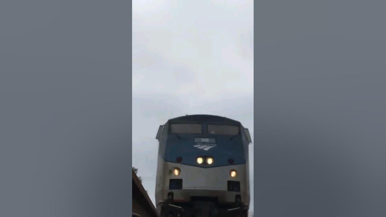 Amtrak Runs Over Camera - YouTube