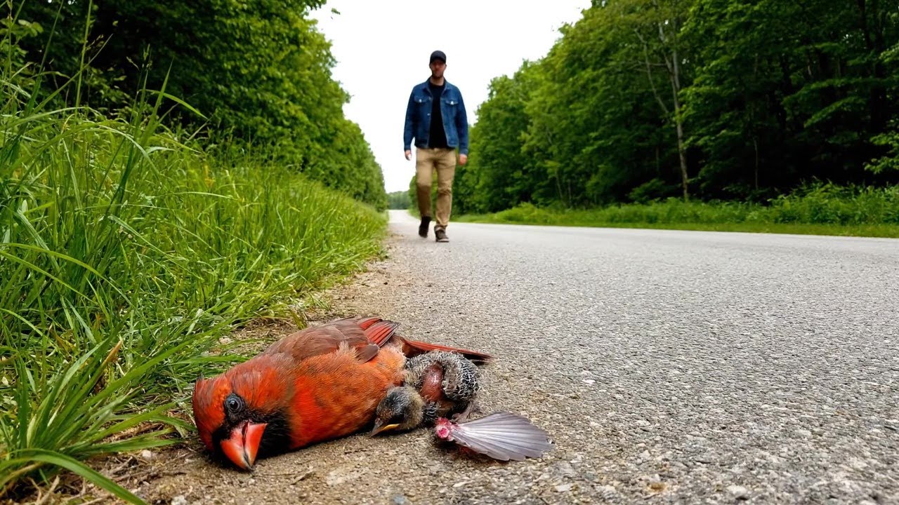 Kind Man Saves an Injured Cardinal Family in the Appalachians - YouTube