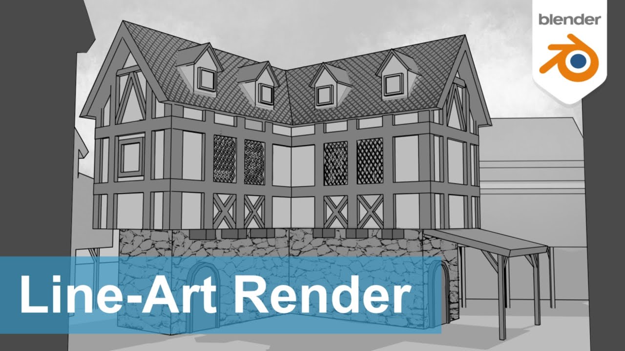 Achieve Sketchup Style Line-Art in Blender 3D - YouTube