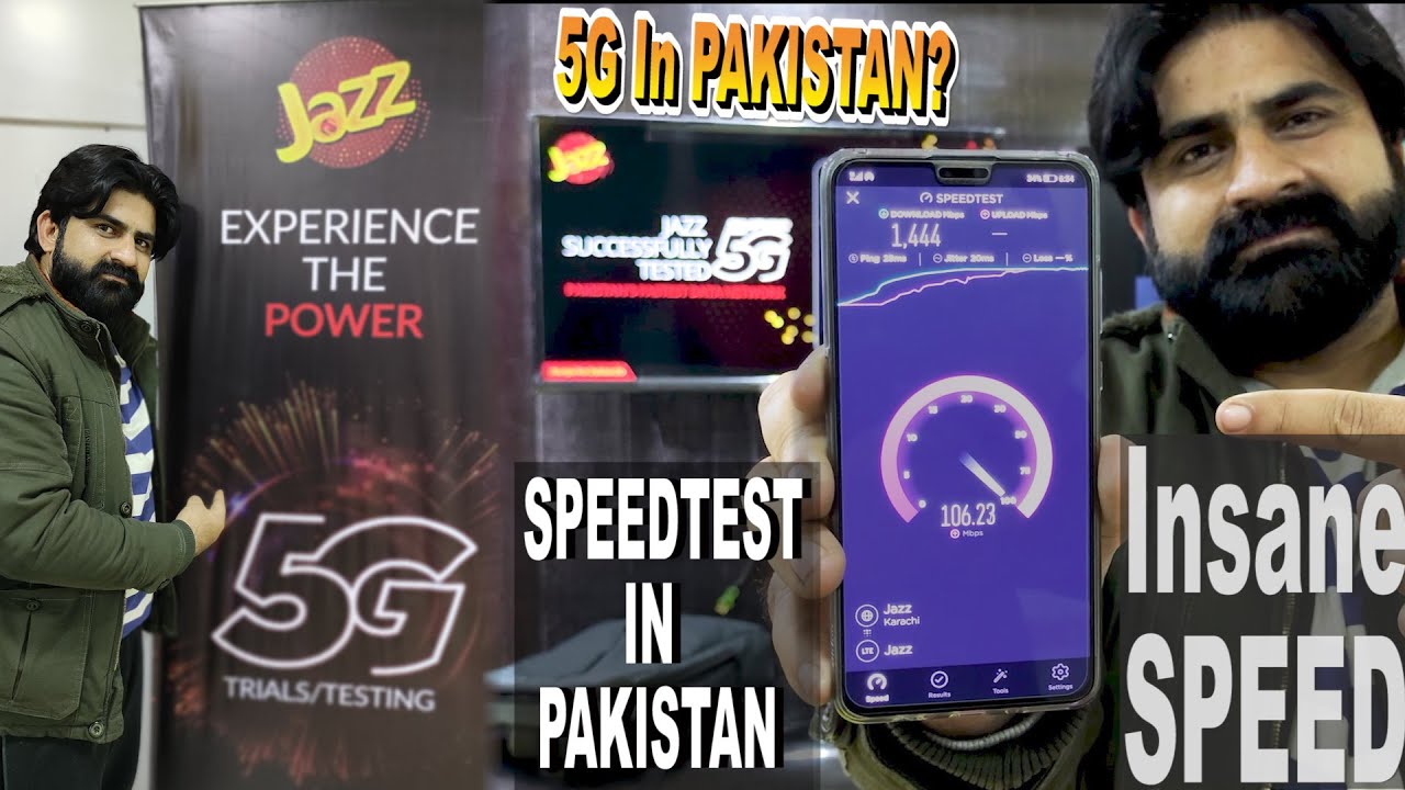 5G IN PAKISTAN | JAZZ 5G IN PAKISTAN?1ST Youtuber Experience 5G SPEED ...