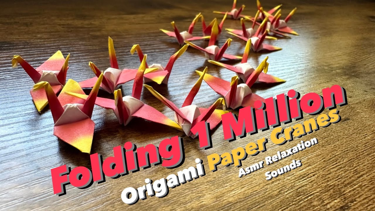 Asmr Origami Paper Crane Nap Time Relaxation Sounds - YouTube