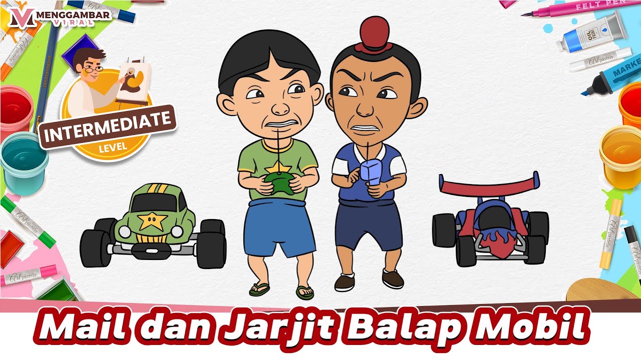 Mail & Jarjit Balapan Mobil RC | Mail curang dinamo setan dari Upin ...