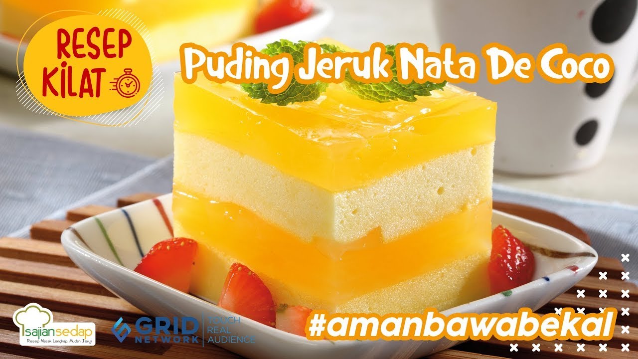 Resep Puding Busa Lapis Jeruk Nata de Coco, Resep Puding Putih Telur ...