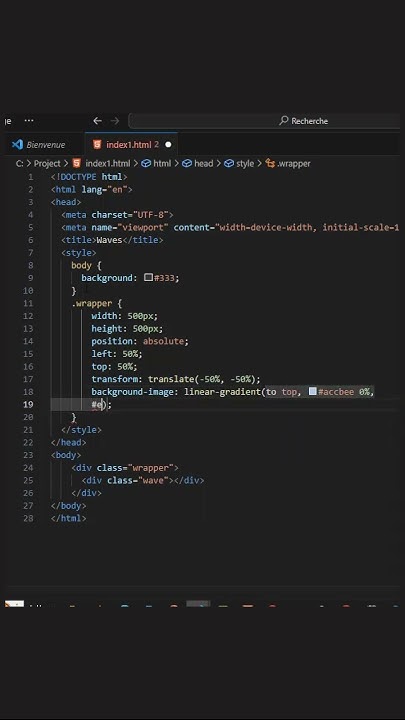 How To Make Waves Using Html And Css Css3 Htmlcss Coding Youtube 