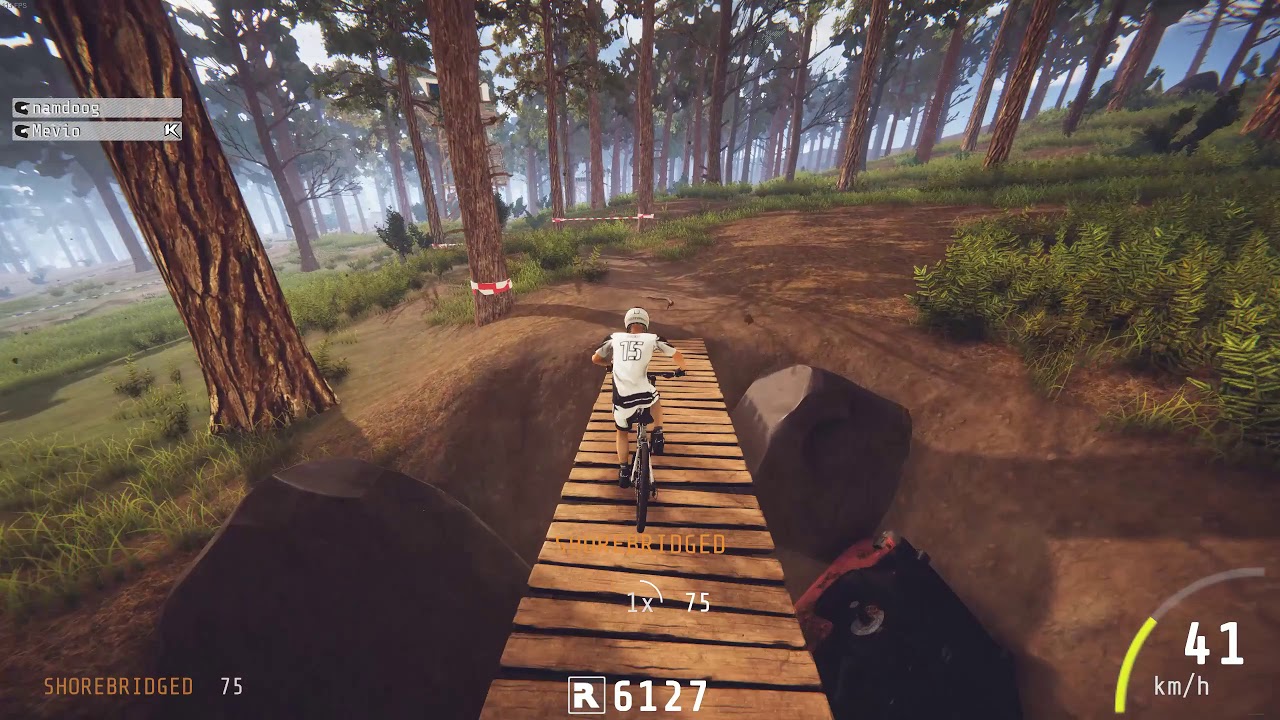 Descenders Crash Mountain Bike Race - YouTube