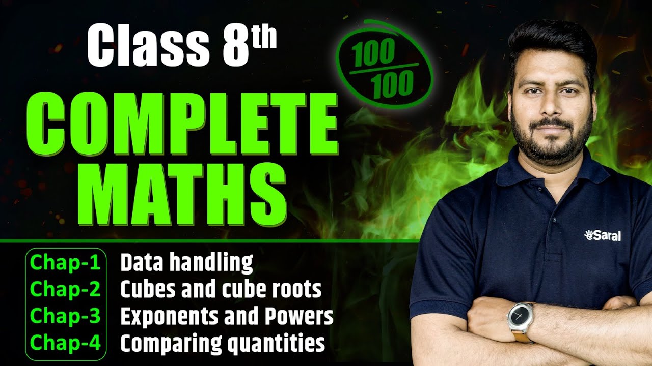 Class 8 FULL Maths in One Shot 🔥| Class 8 Maths Half Yearly Question ...