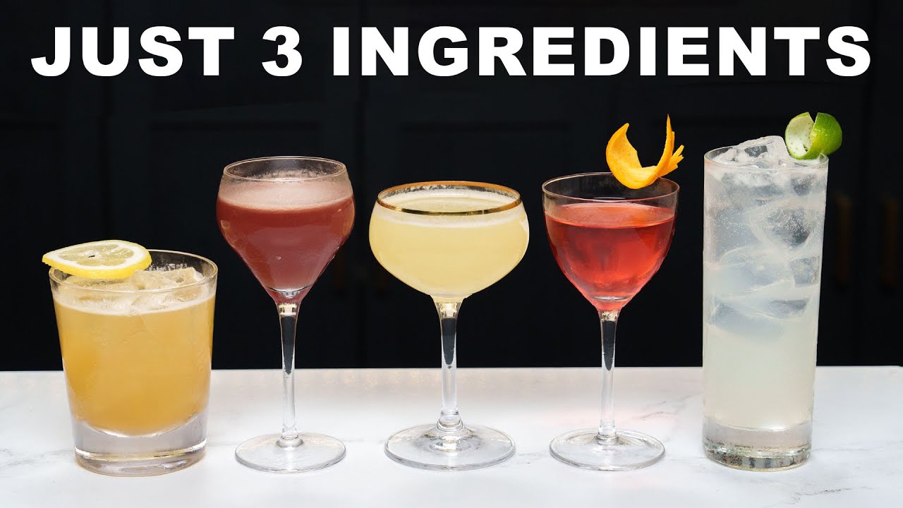The BEST and Easiest Three Ingredient drinks Everyone Should know (but ...