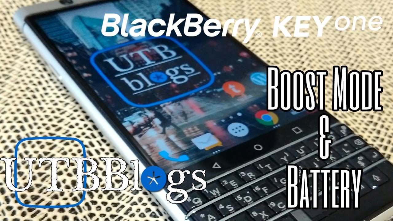 BlackBerry KEYone Boost Mode and Battery - YouTube