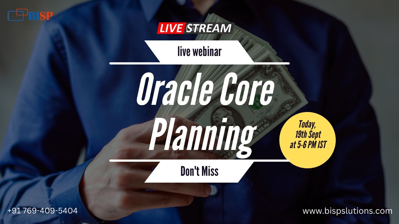 Learn Oracle Core Planning | Oracle Core Planning in Action: Tips ...