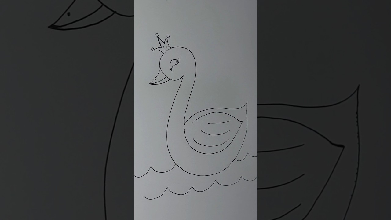 How To Draw A Princess Swan - YouTube