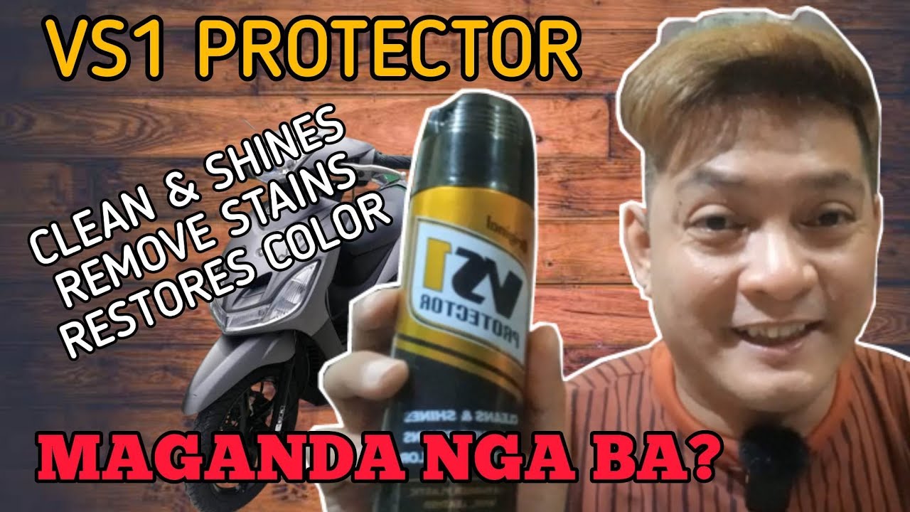 VS1 PROTECTOR SPRAY REVIEW (PAANO MAG TANGGAL NG ALIKABOK NG MOTORSIKLO ...
