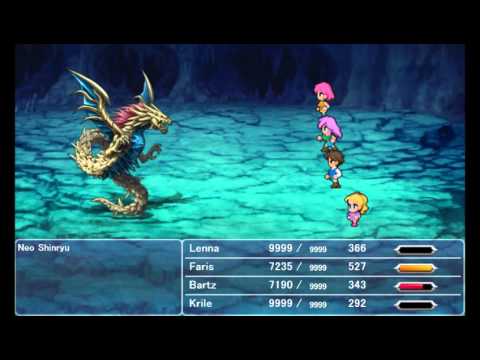 Final Fantasy V Steam - Neo Shinryu (No Rapid Fire, No Jumping) - YouTube