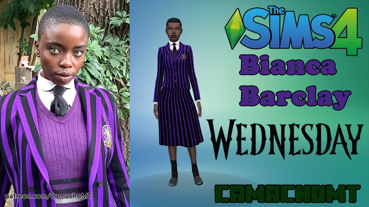 Bianca Barclay | Wednesday | Sims 4 | - YouTube