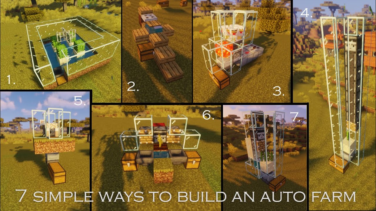 7 Simple Automatic Farms to Build in Minecraft 1.16+ - YouTube