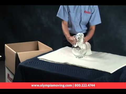 How to pack a pitcher for moving: Olympia Moving & Storage - YouTube