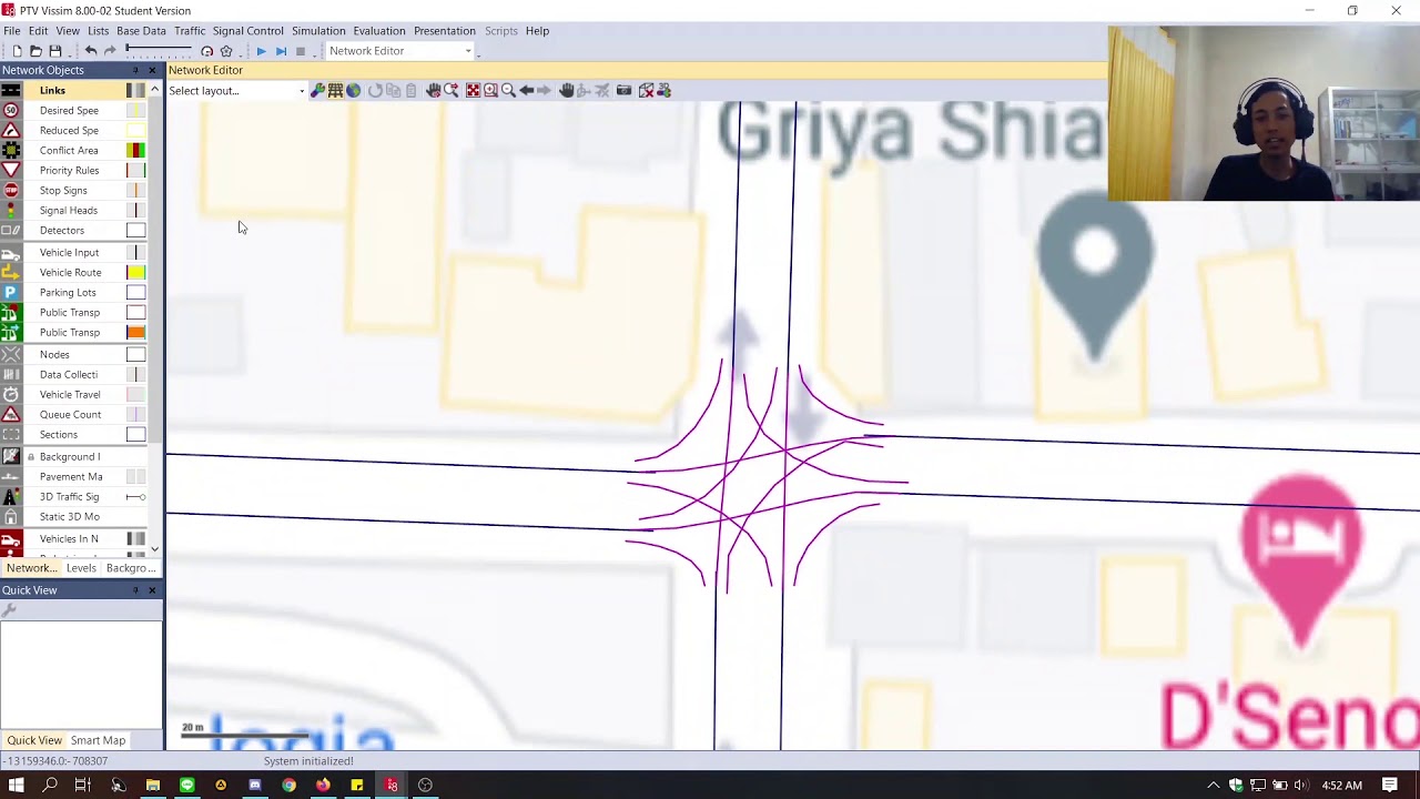 TUTORIAL PTV VISSIM - SIMPANG 4 GONDOMANAN - IDAM SETIADI - YouTube