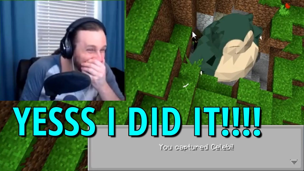 SSundee captures a Celebi in Pixelmon - YouTube