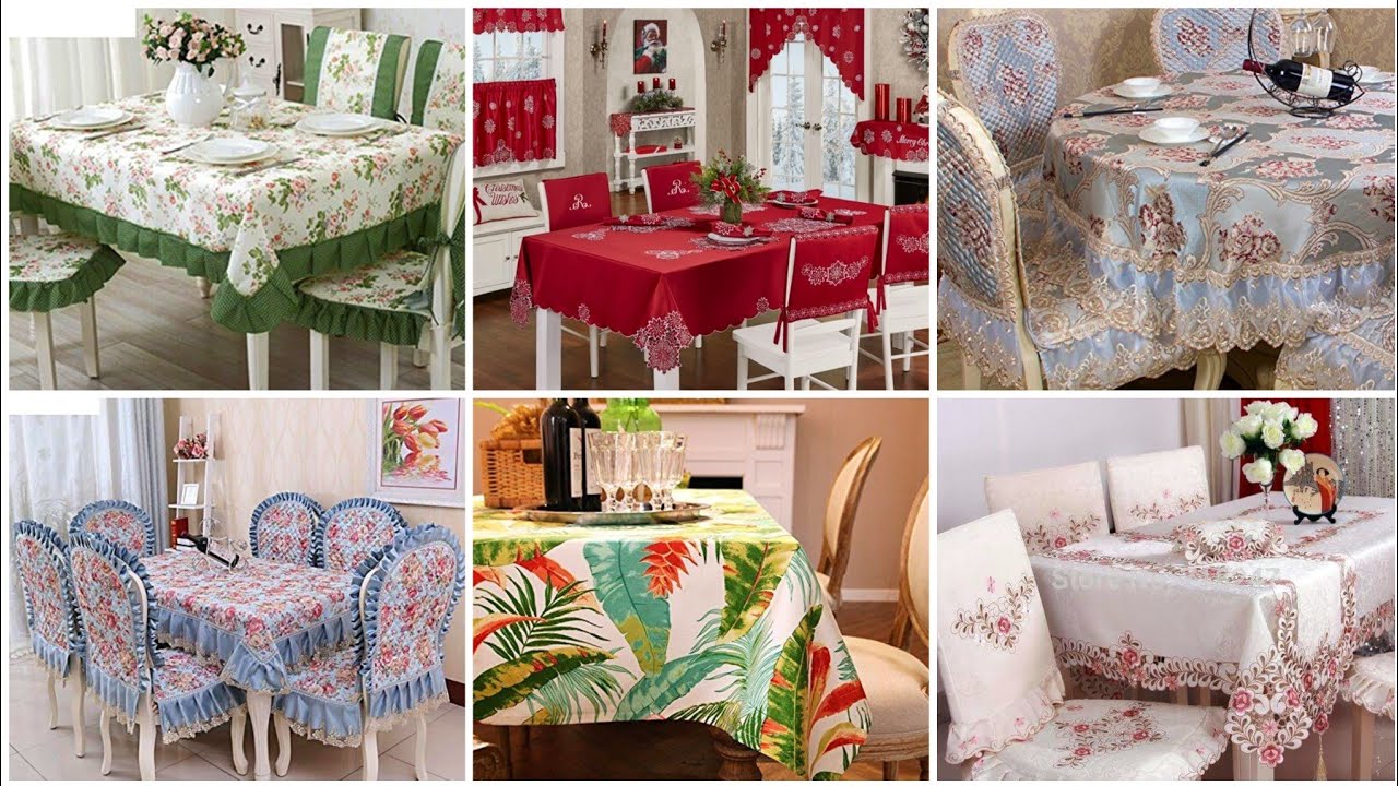Most Beautiful Embroidered Dining Table Cover set Designs Patterns With ...