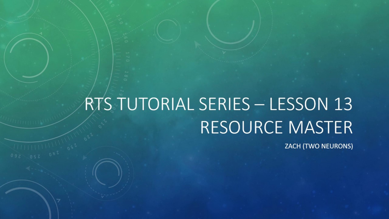 3.13 RTS Resource Master [UE4 - RTS Tutorial] - YouTube