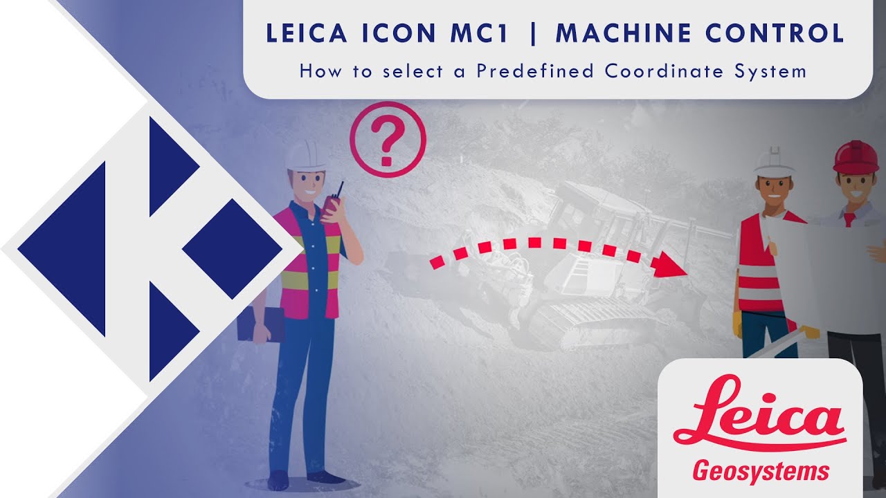 How to Select a Predefined Coordinate System on Leica iCON MC1 - YouTube