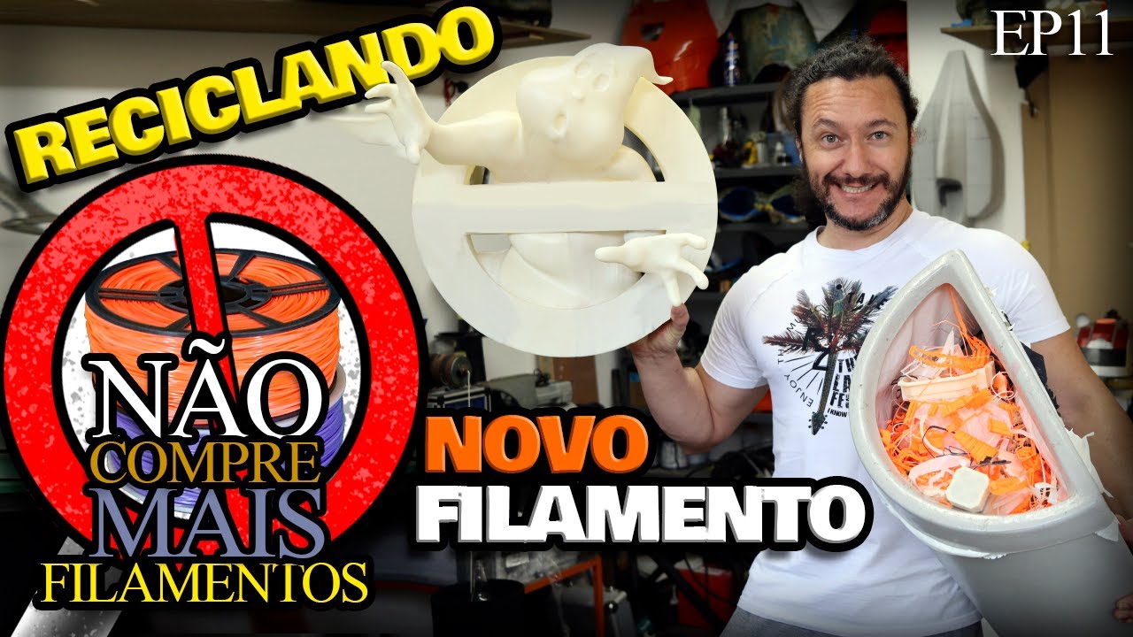 Faça sua Extrusora de Filamentos - Reciclando Fazendo Novo Filamento # ...