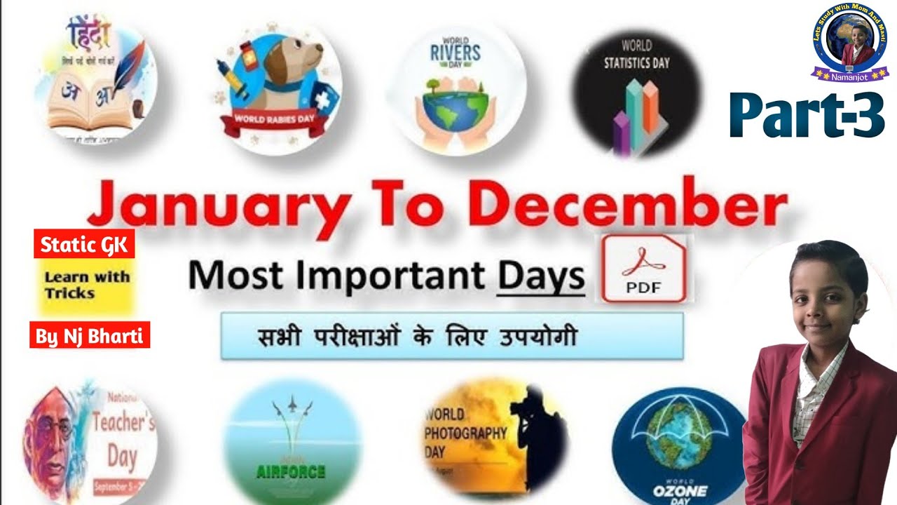 National & International important dates and days of 2024 || LET'S ...