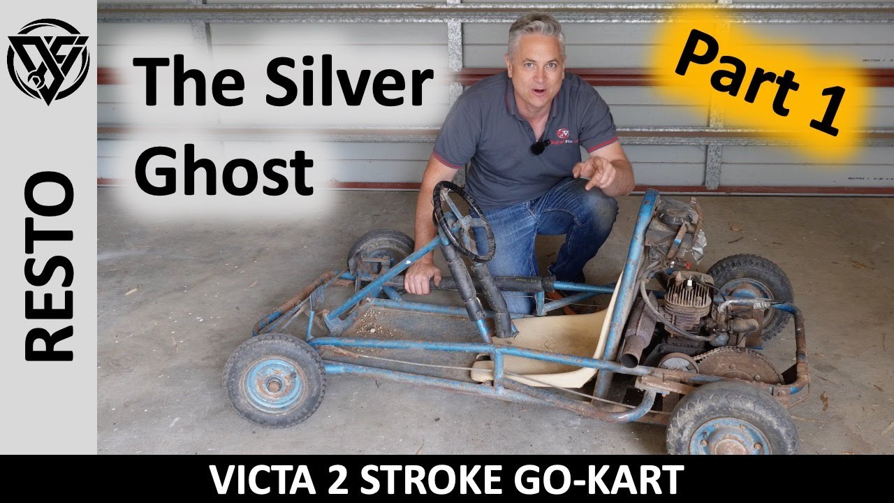 Victa 2 Stroke Go Kart - The Silver Ghost - Let's Fix It - Part 1 - YouTube