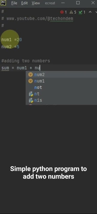Simple program to add two numbers #shorts # coding # programing #AddTwoNumbers #trending #fyp ...