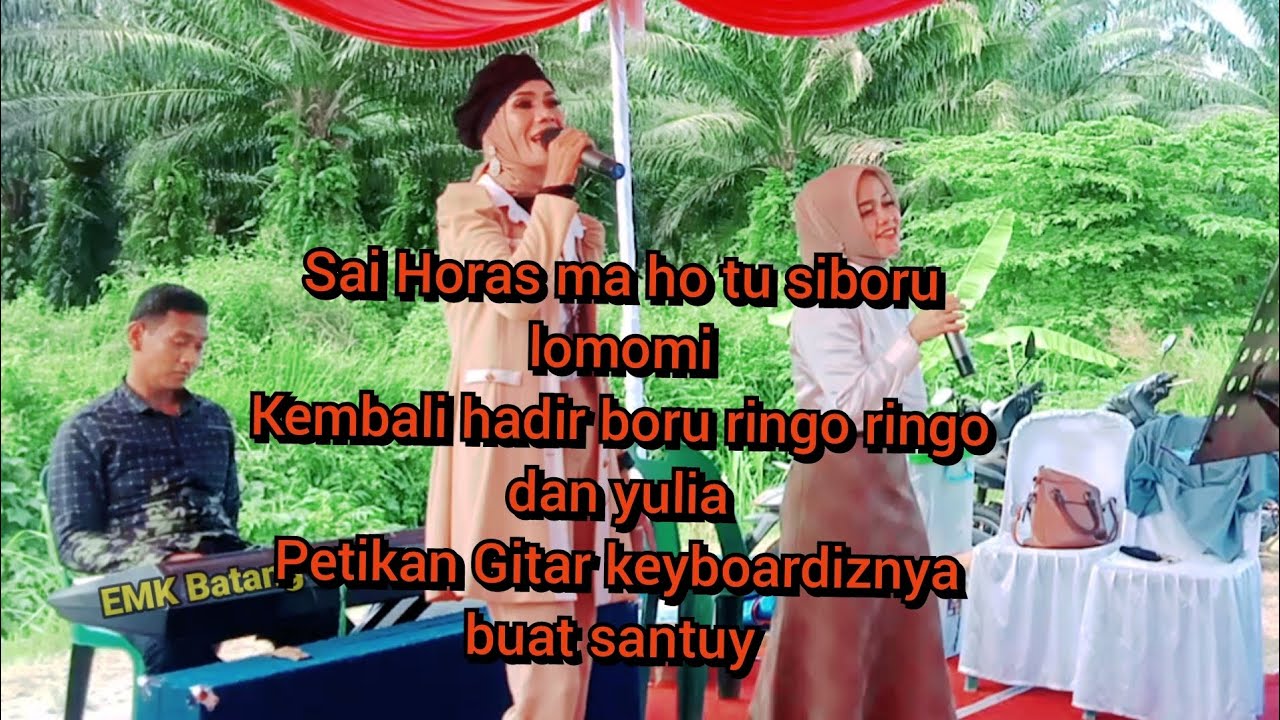 Sai horas ma ho tu siboru lomomi // Live show cover boru Siringo Ringo Ft Yulia ...