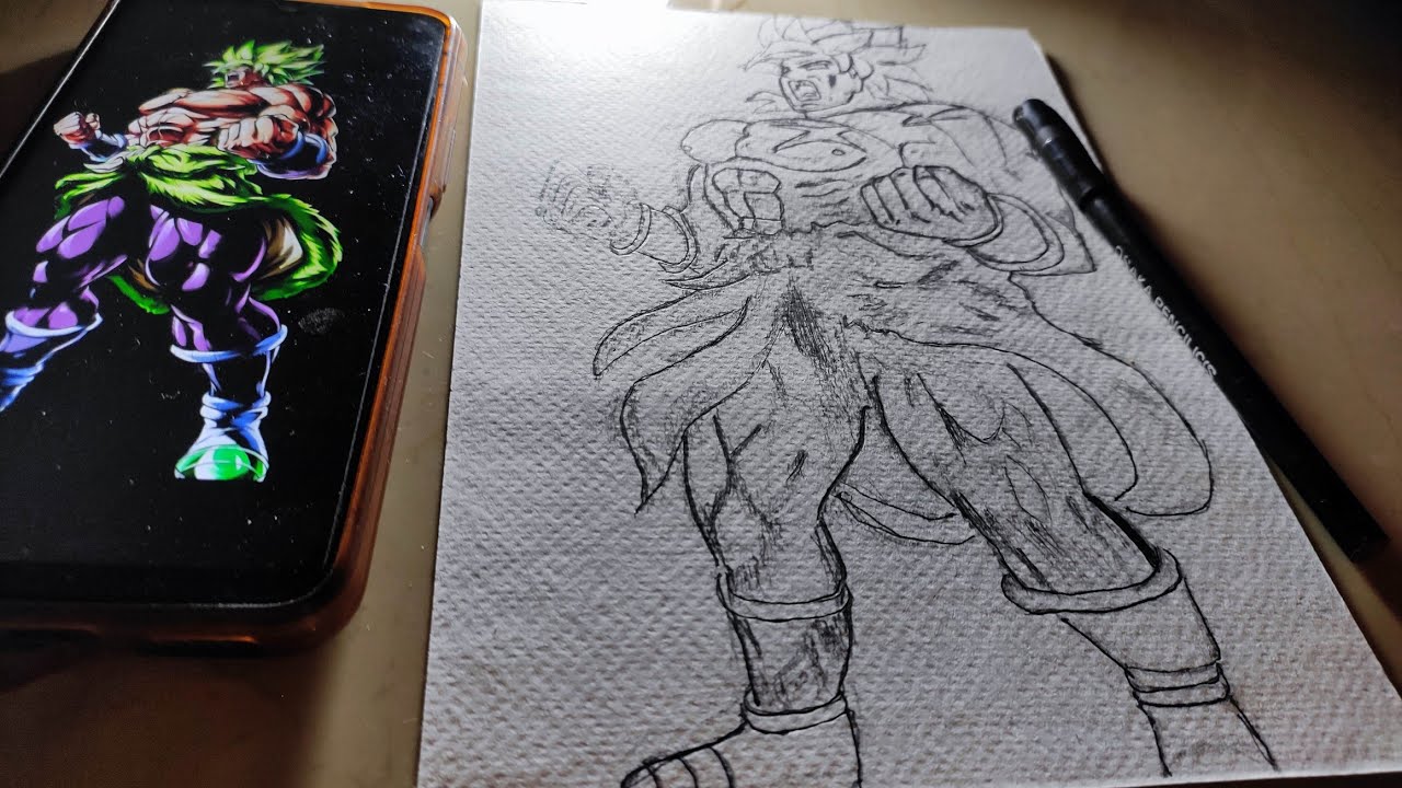 How to draw Broly full body #dragonball#broly # - YouTube