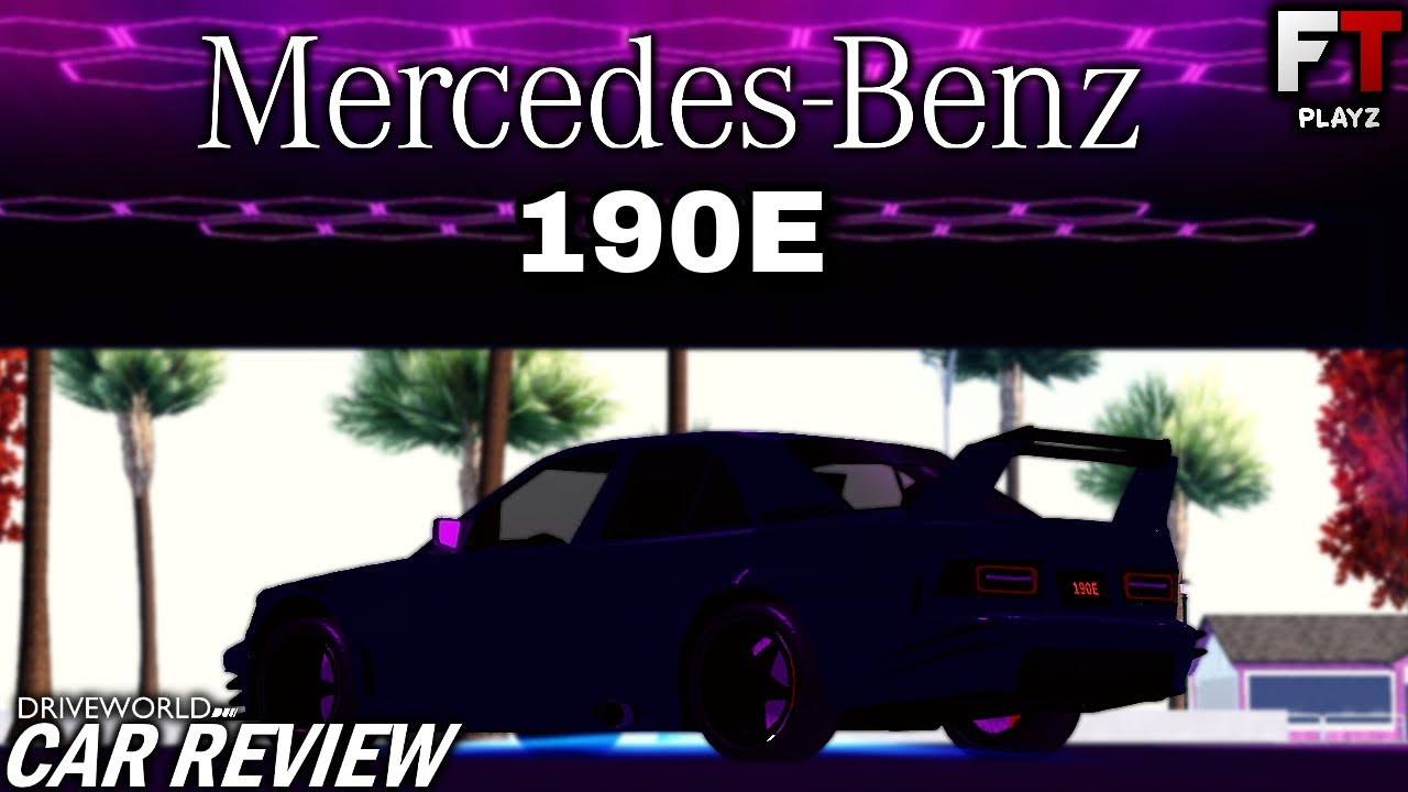 This Mercedes Benz 190E is PRETTY decent In Roblox Drive World! (Review ...