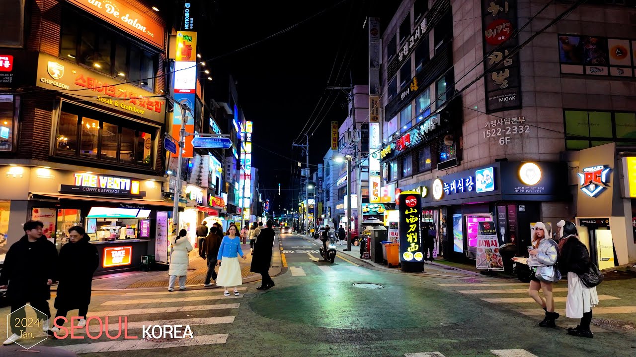 Anam Station Korea University Street •[4k] Seoul, Korea - YouTube