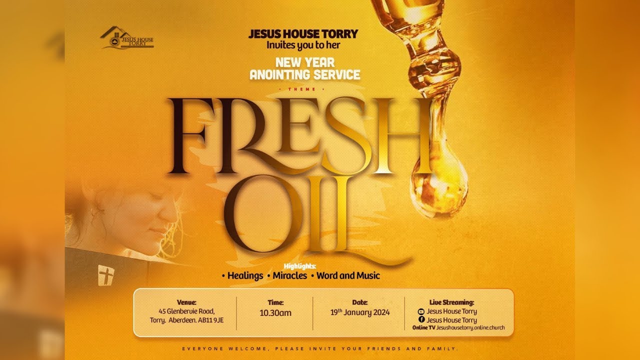 Anointing Service - Fresh Oil (19th January 2025) - YouTube