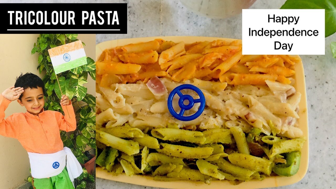 How to make Tricolor Pasta ||Independence day kids lunch box idea|| No ...