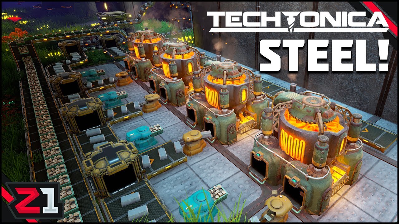 Smelting STEEL, Making Cement AND Base Pieces ! Techtonica Base ...