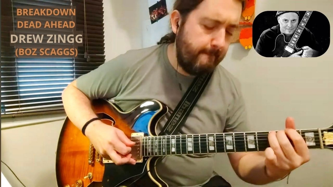 Drew Zingg (Boz Scaggs) - "Breakdown Dead Ahead" solo transcription ...