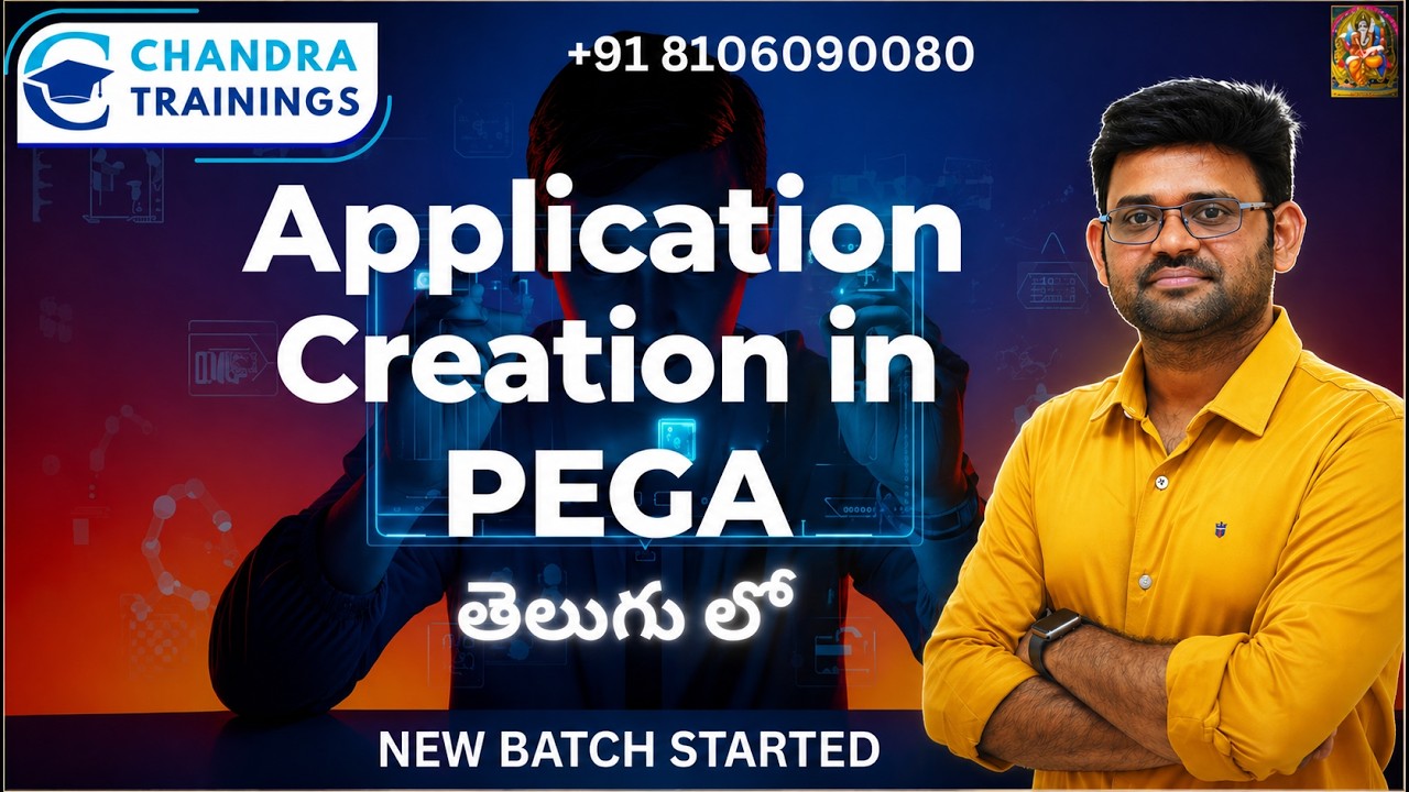 Application Creation| Learn Pega with Chandra Trainings| NEW BATCH DEC ...