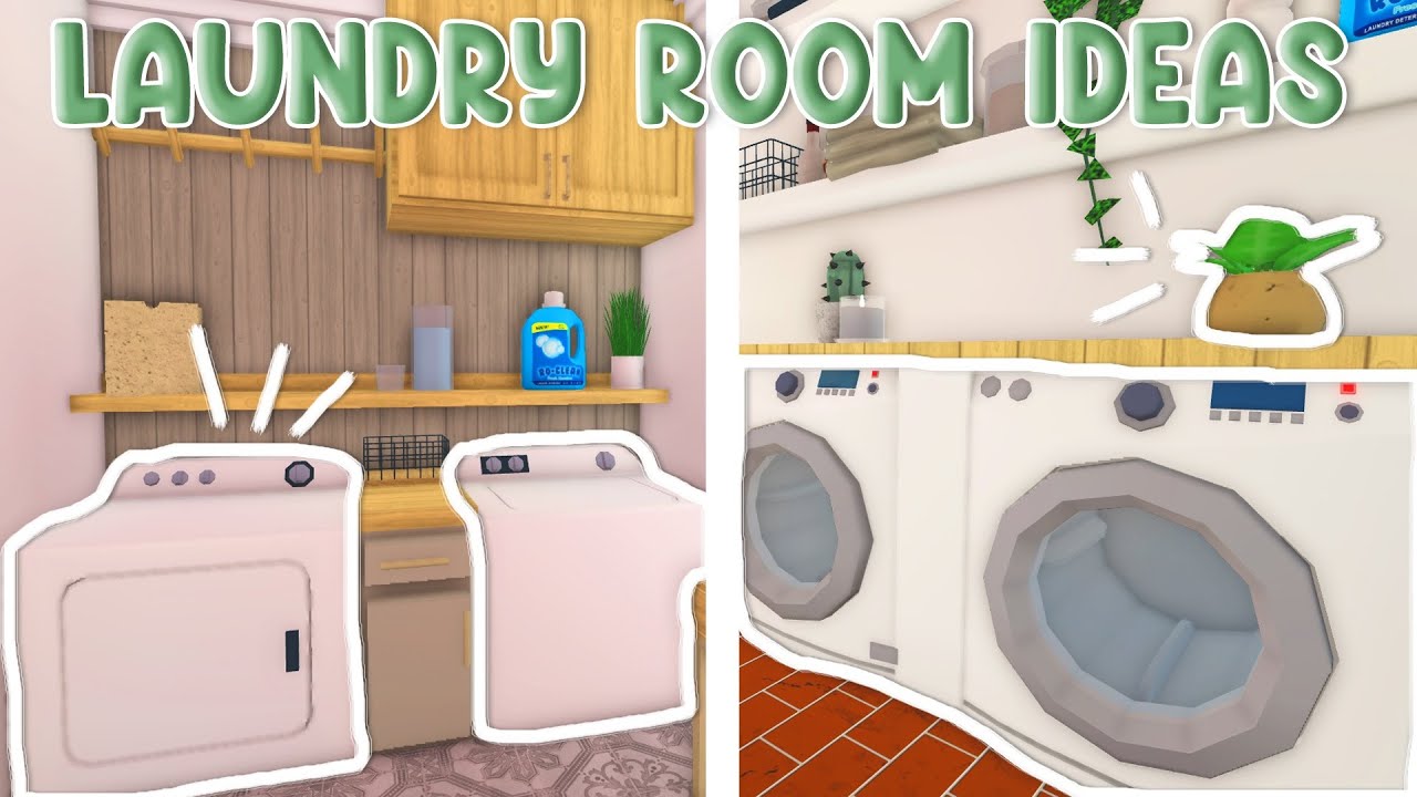 Bloxburg Laundry Room Ideas - YouTube