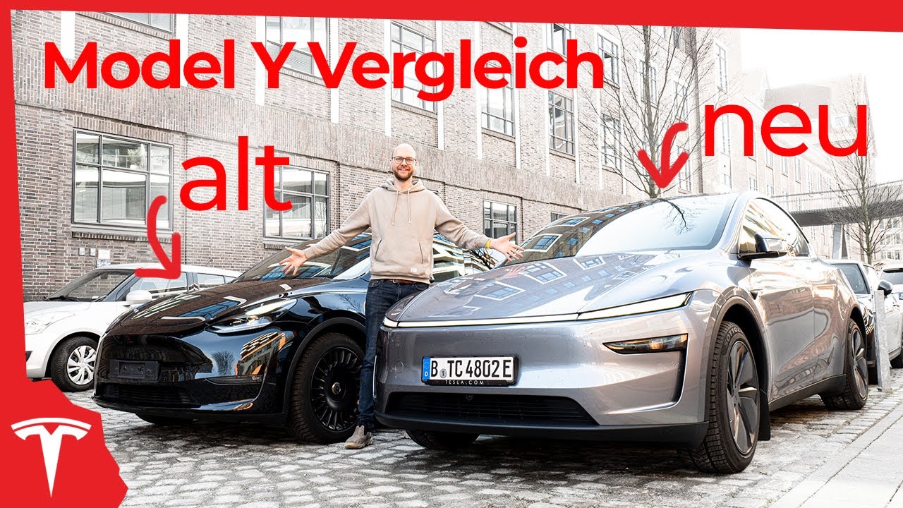 ALT vs. NEU: Der große Tesla Model Y Vergleich! Fahrwerk, Wendekreis ...